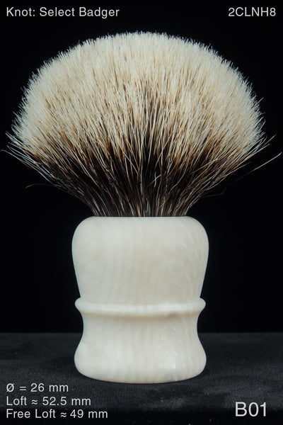 Falstaff 26 mm Satin Juma Ivory – Dark Holler Design Works, LLC